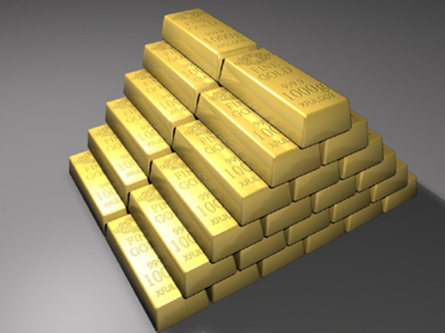 Gold Bar 3d Model