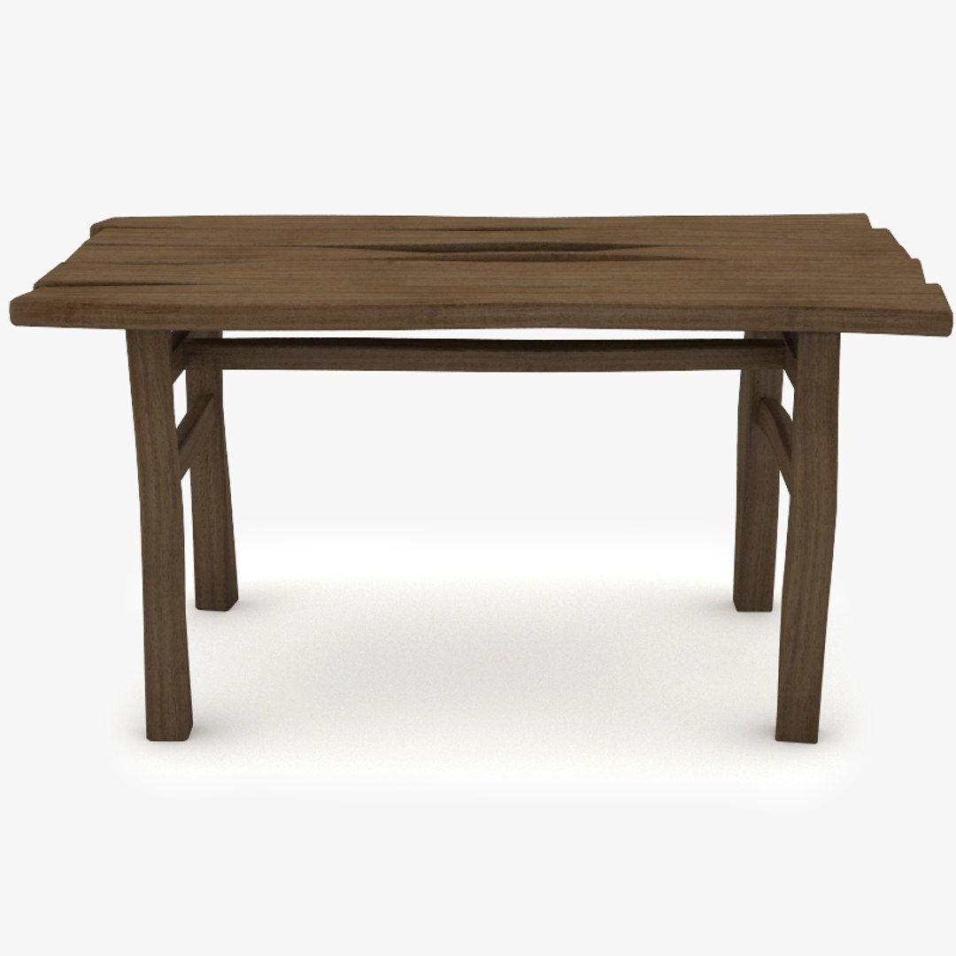 table rustic 3d model