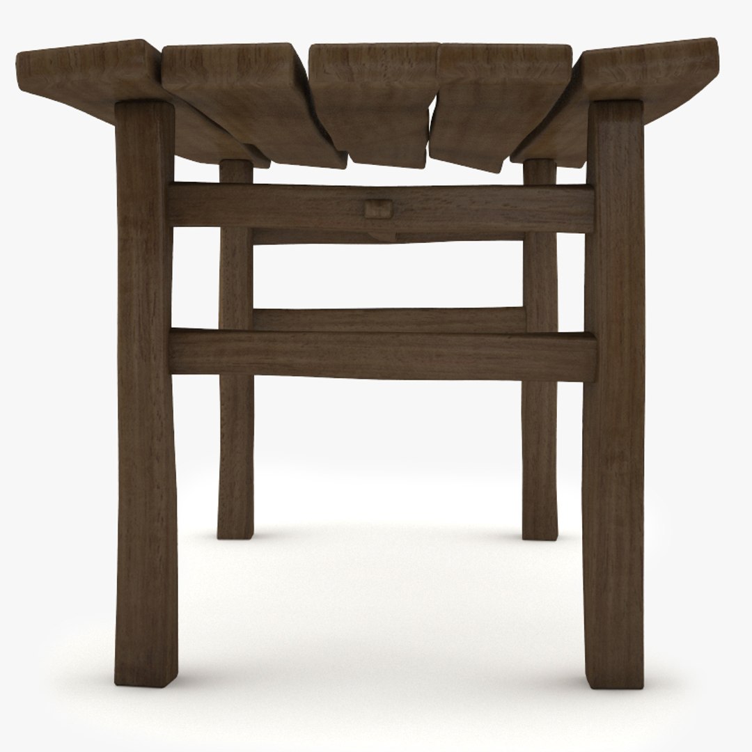 table rustic 3d model