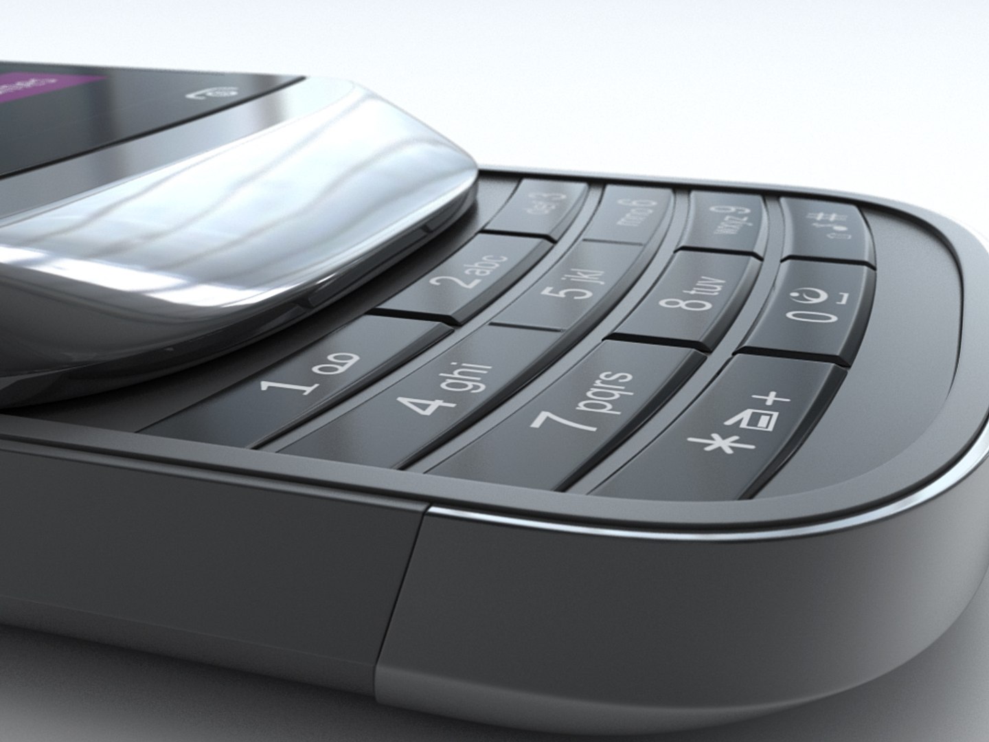 3d Nokia C2-02 Mobile Phone
