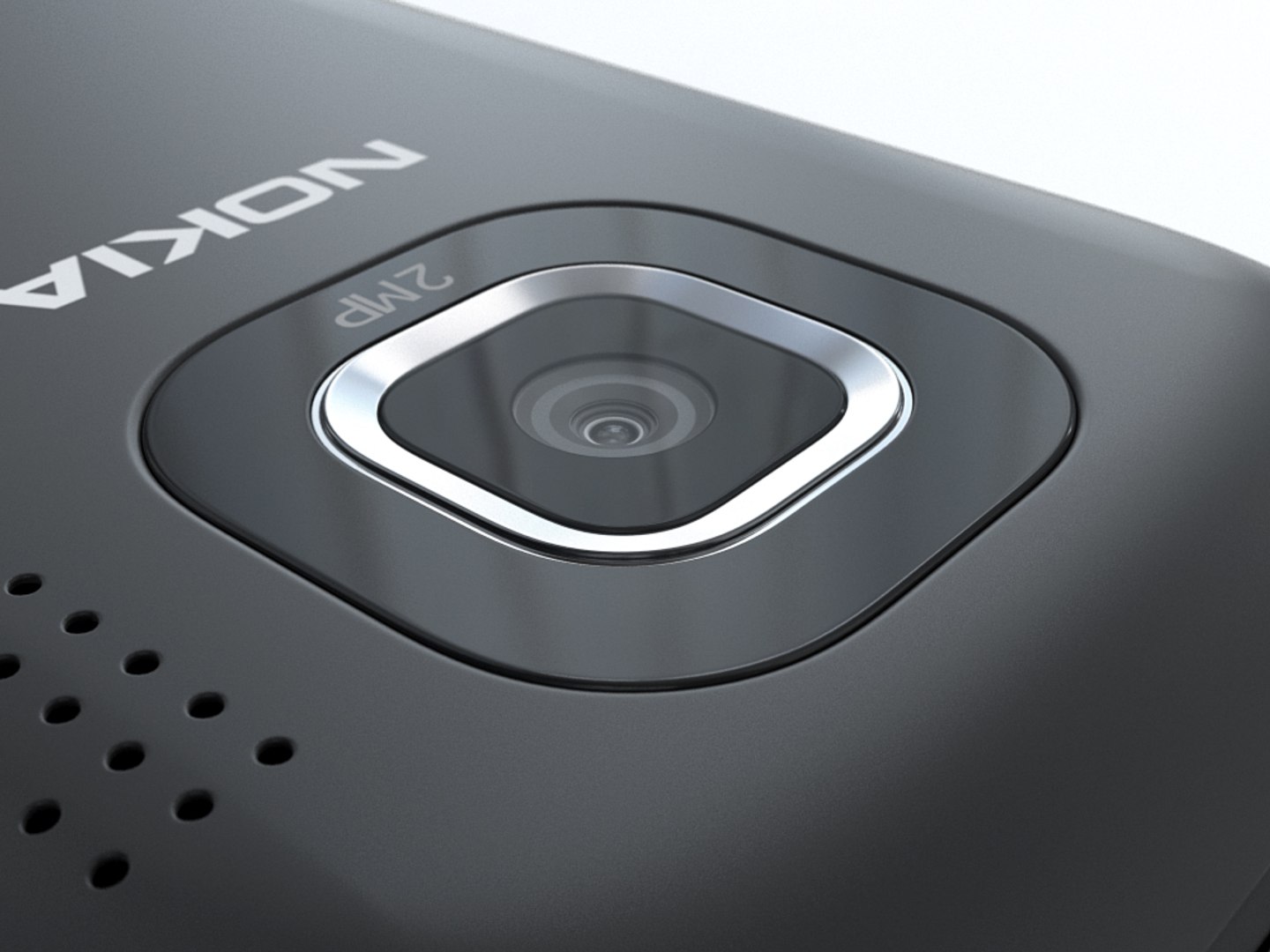 3d Nokia C2-02 Mobile Phone