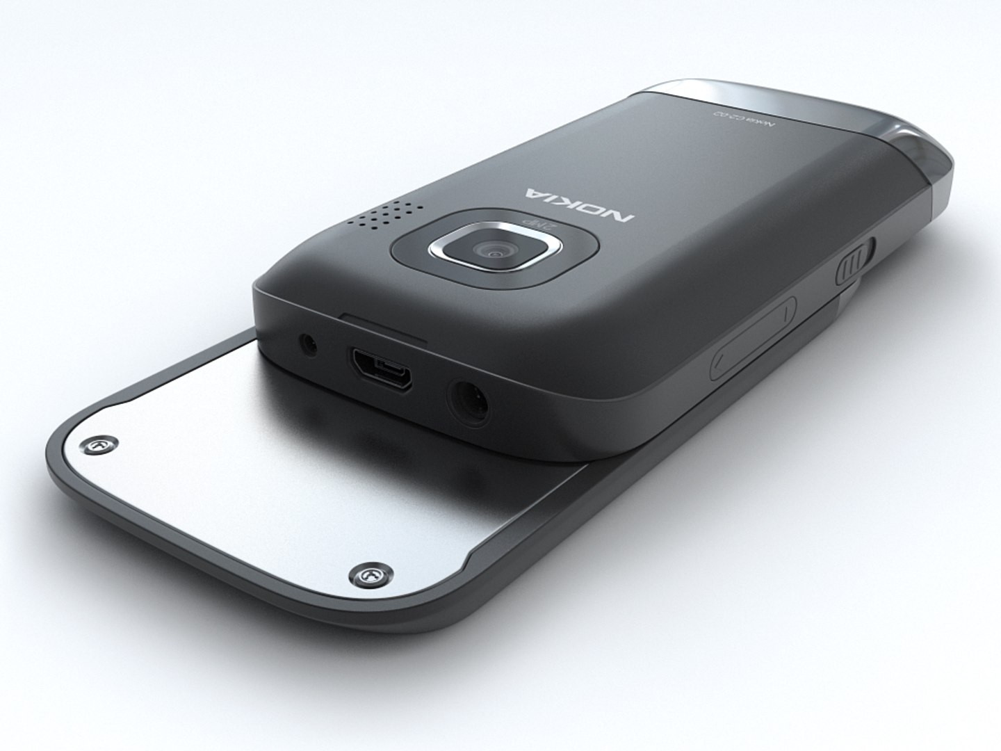 3d Nokia C2-02 Mobile Phone