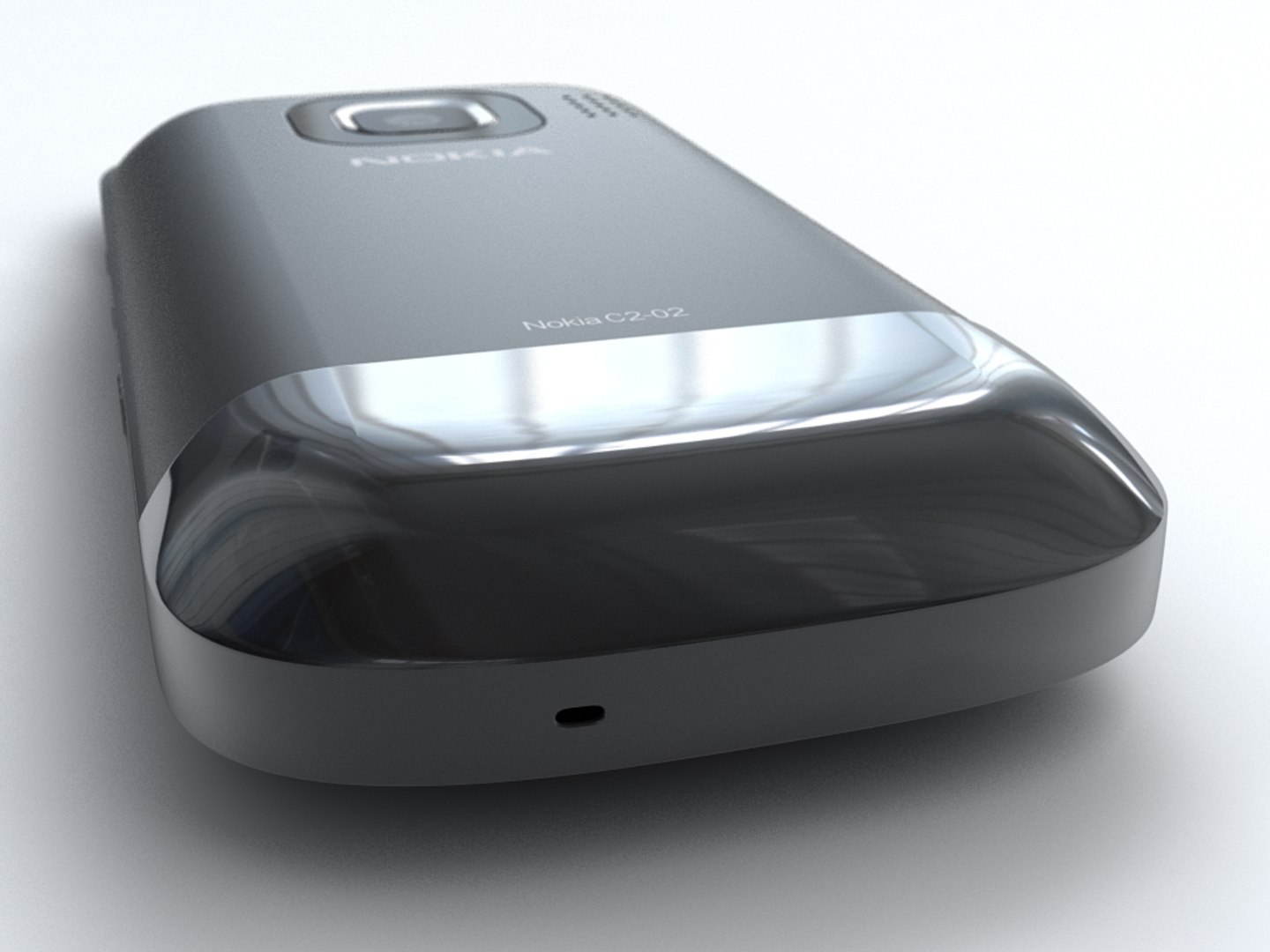 3d Nokia C2-02 Mobile Phone