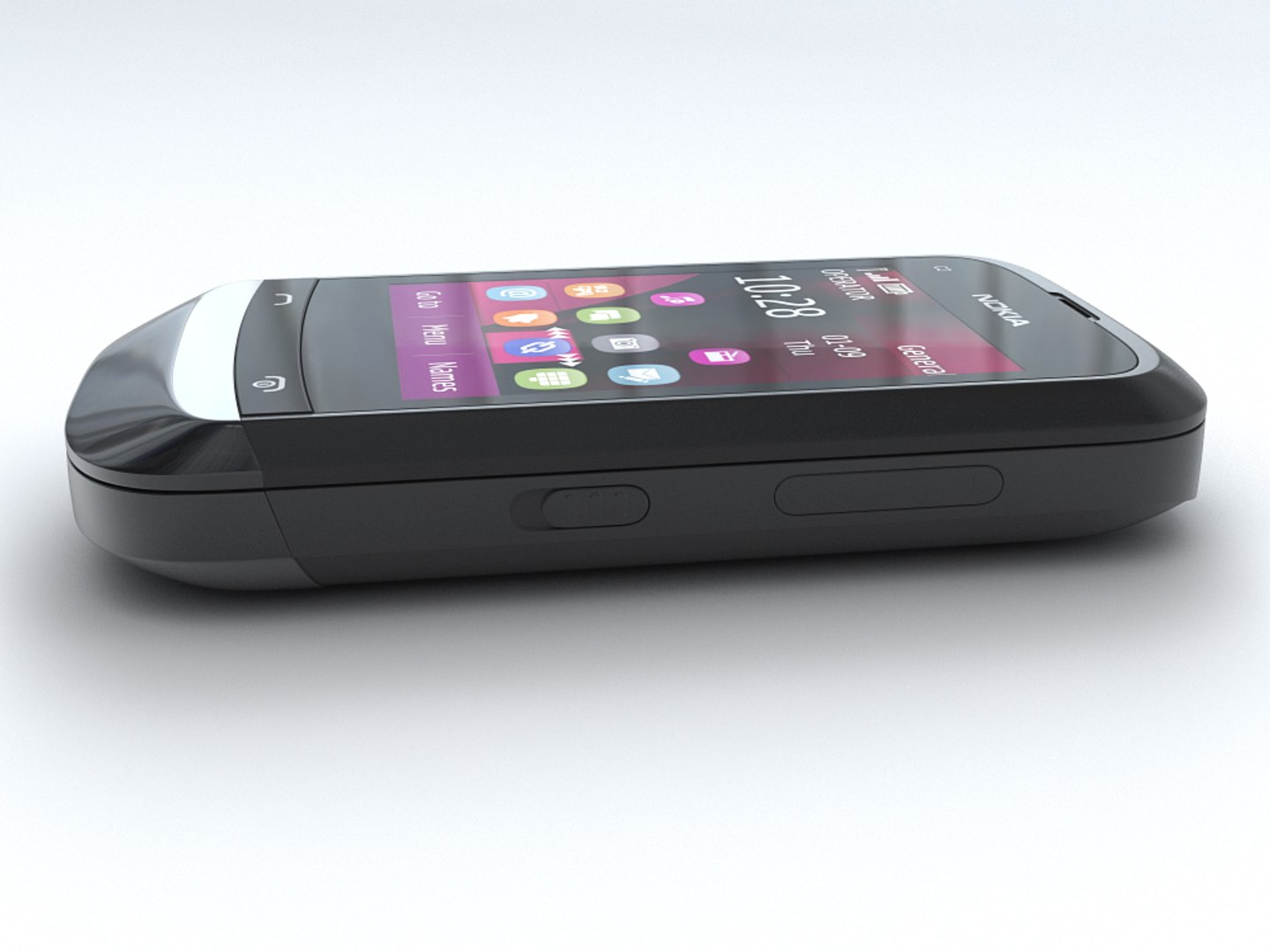 3d Nokia C2-02 Mobile Phone