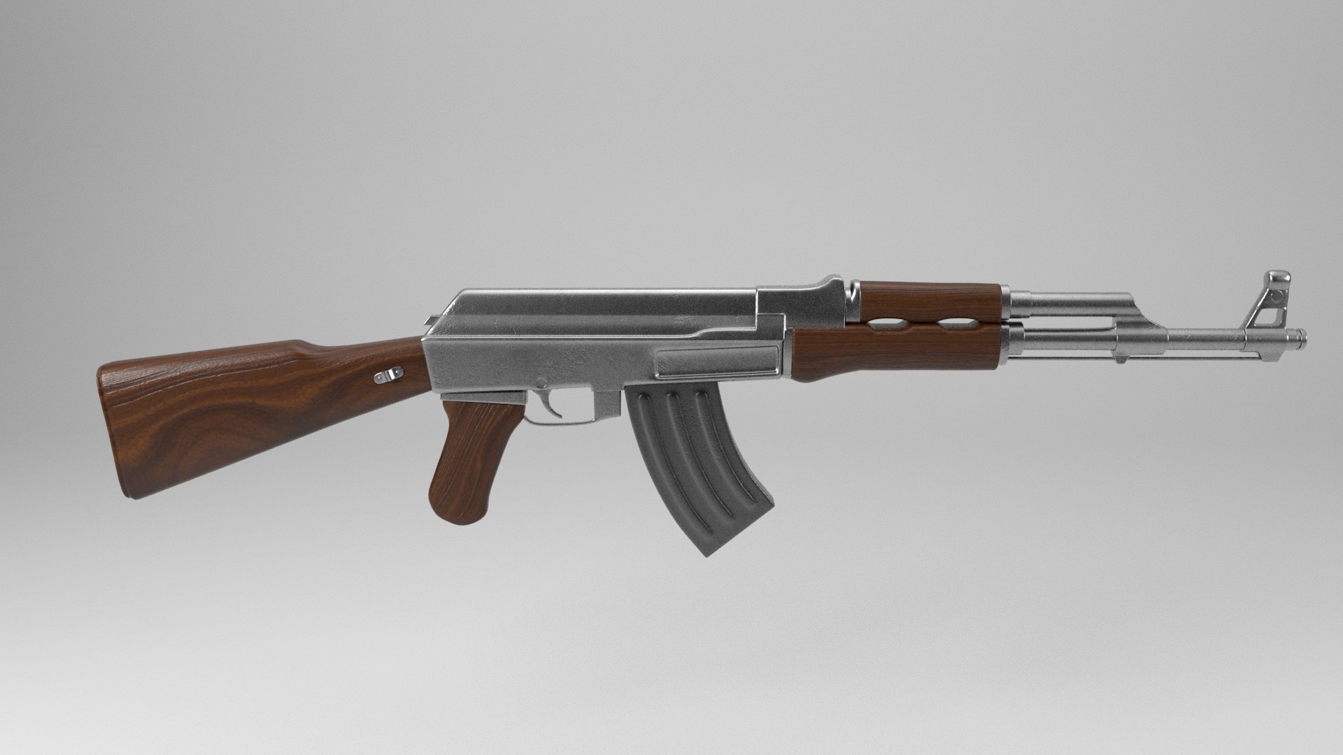 3D Highpoly Ak-47 Model - TurboSquid 1492225