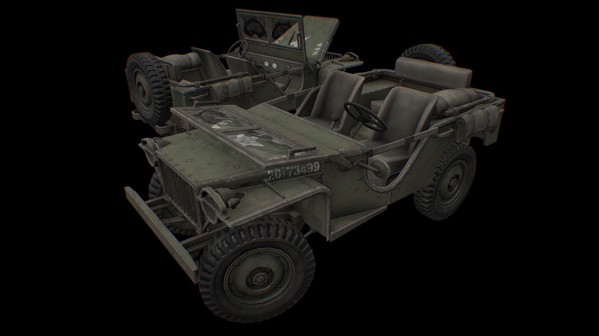 3D American Bantam Brc40 Model - TurboSquid 1473284