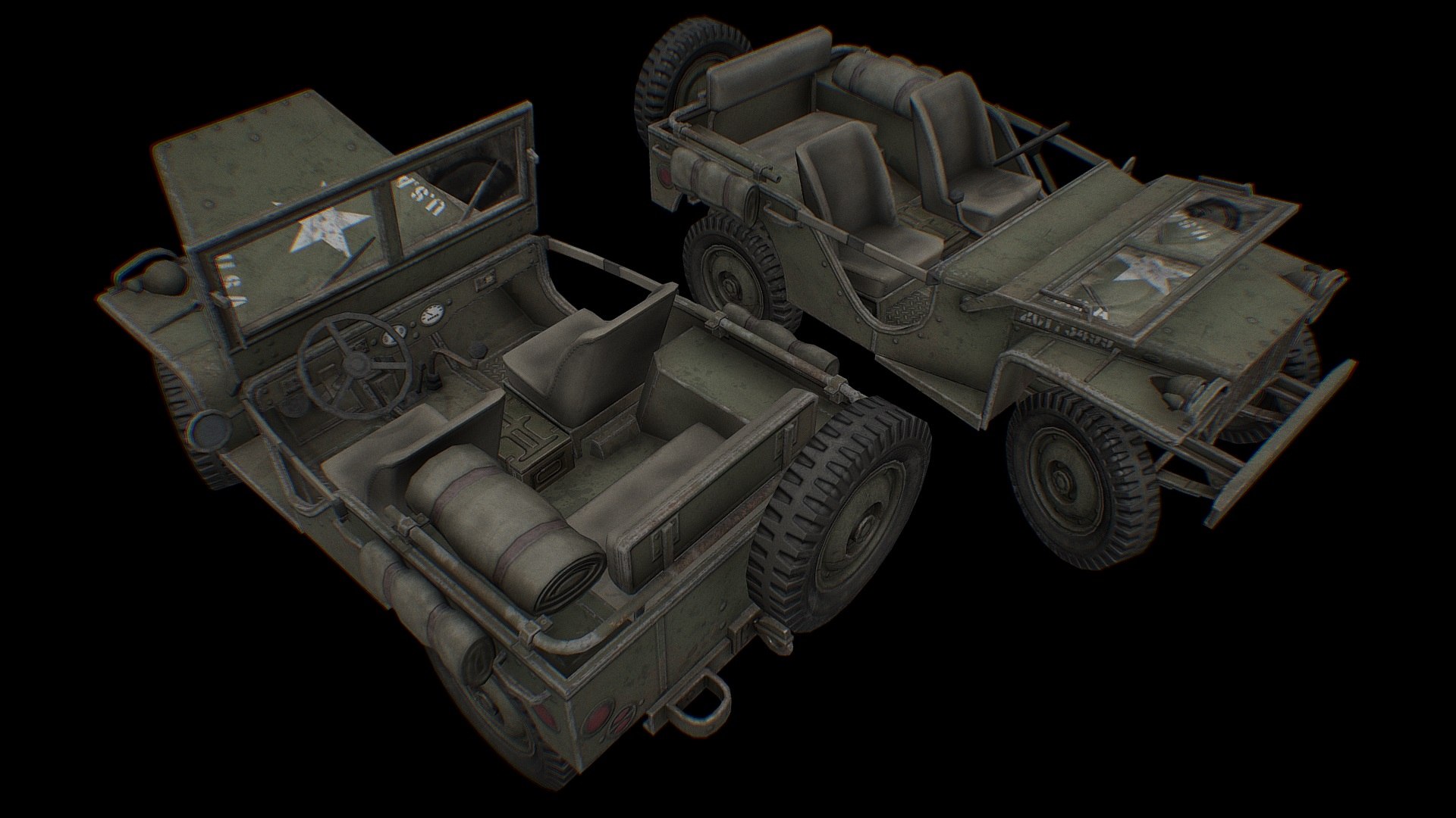 3D American Bantam Brc40 Model - TurboSquid 1473284