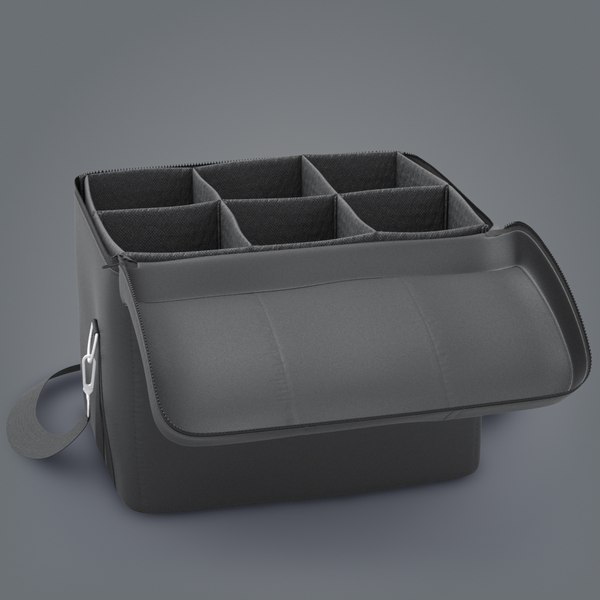leather open bag 3d model