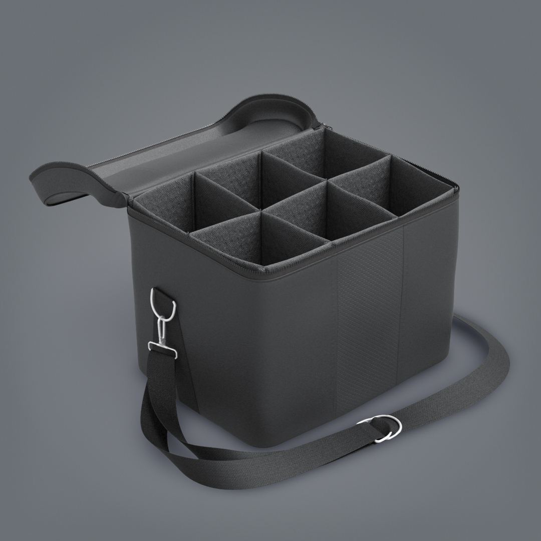 leather open bag 3d model