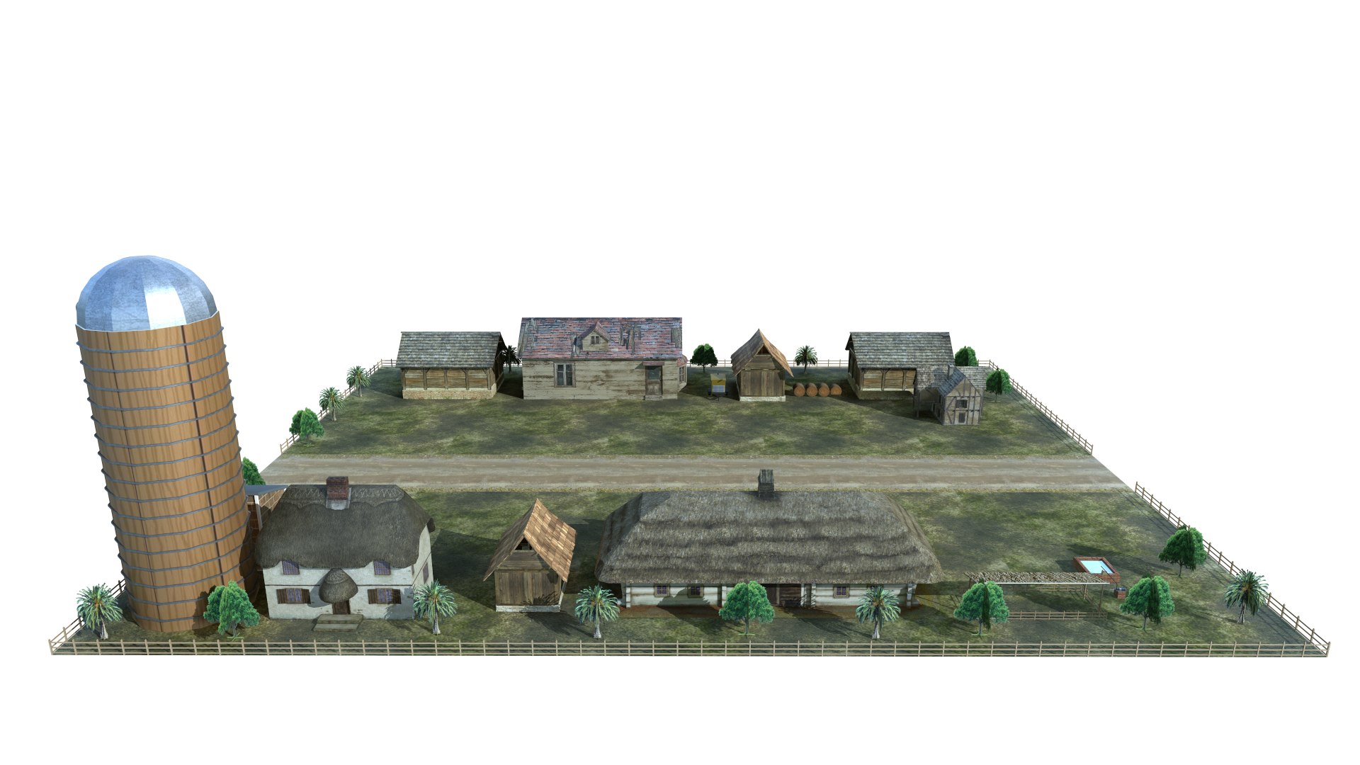 Village Environment Model - TurboSquid 2130134