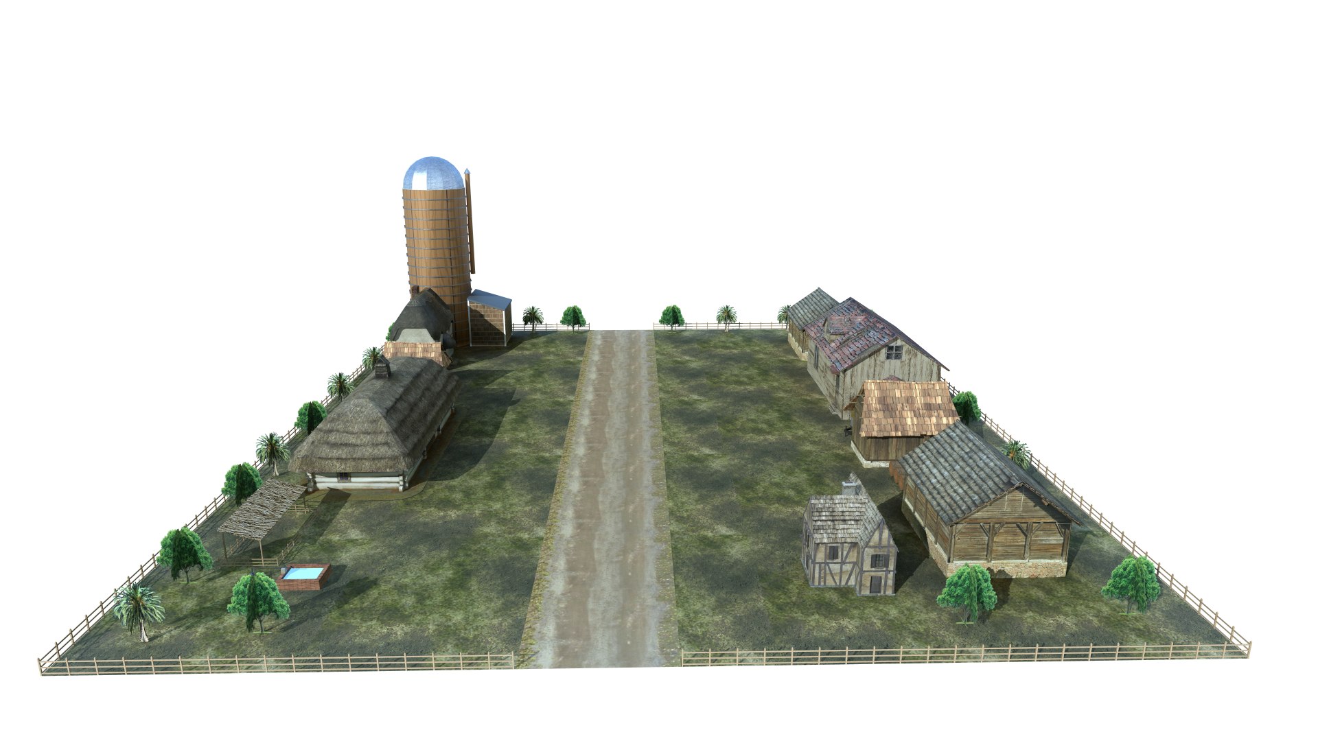 Village Environment Model - TurboSquid 2130134