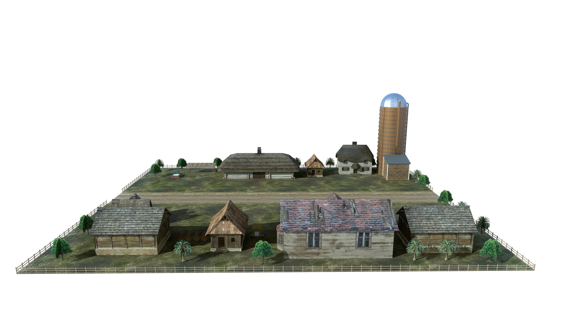 Village Environment Model - TurboSquid 2130134