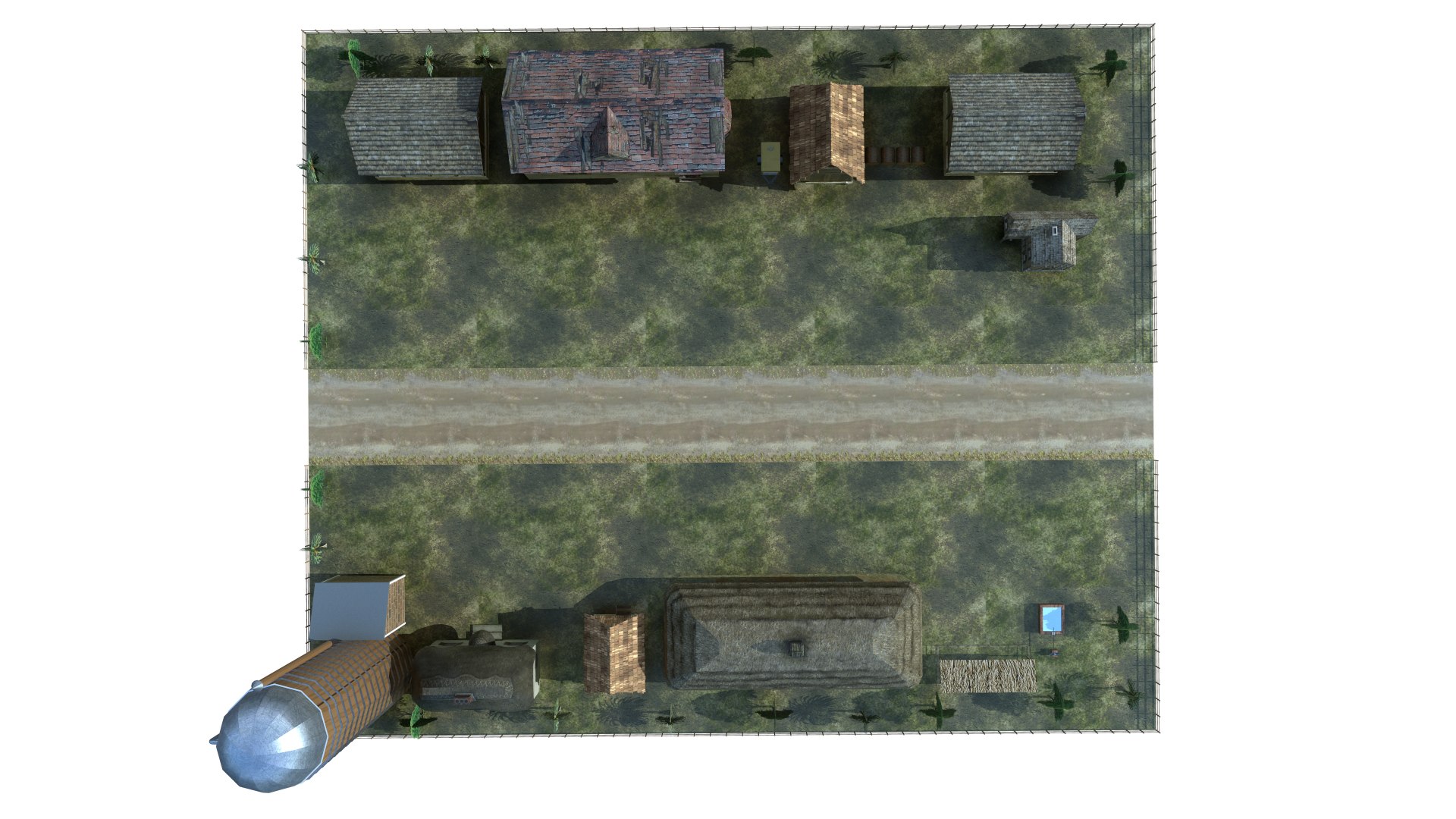 Village Environment Model - TurboSquid 2130134