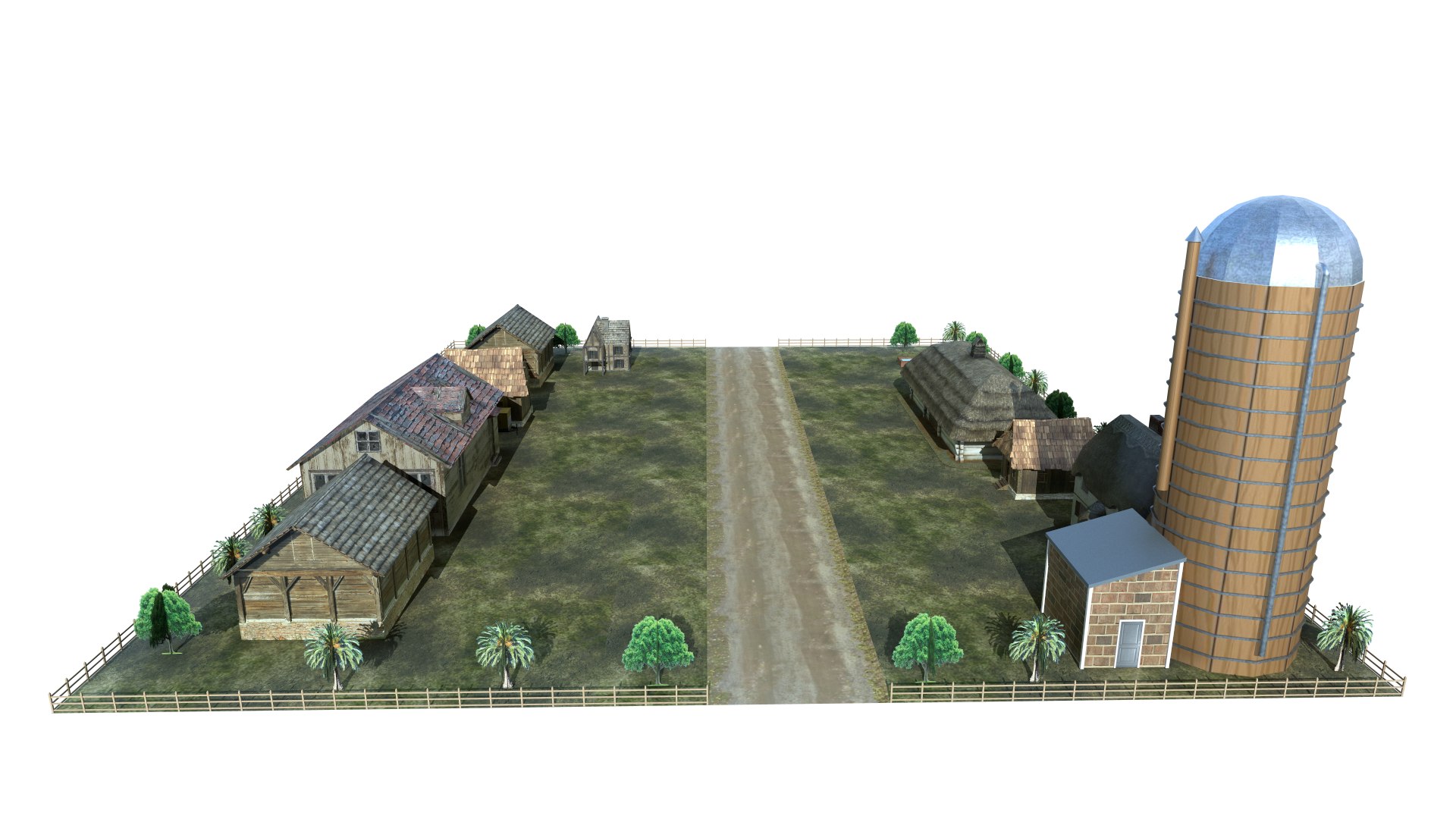 Village Environment Model - TurboSquid 2130134