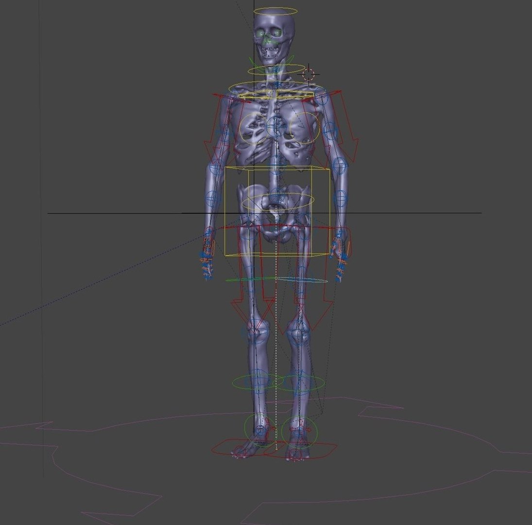 Zombie Skeleton 4k Rig 3D - TurboSquid 1249002