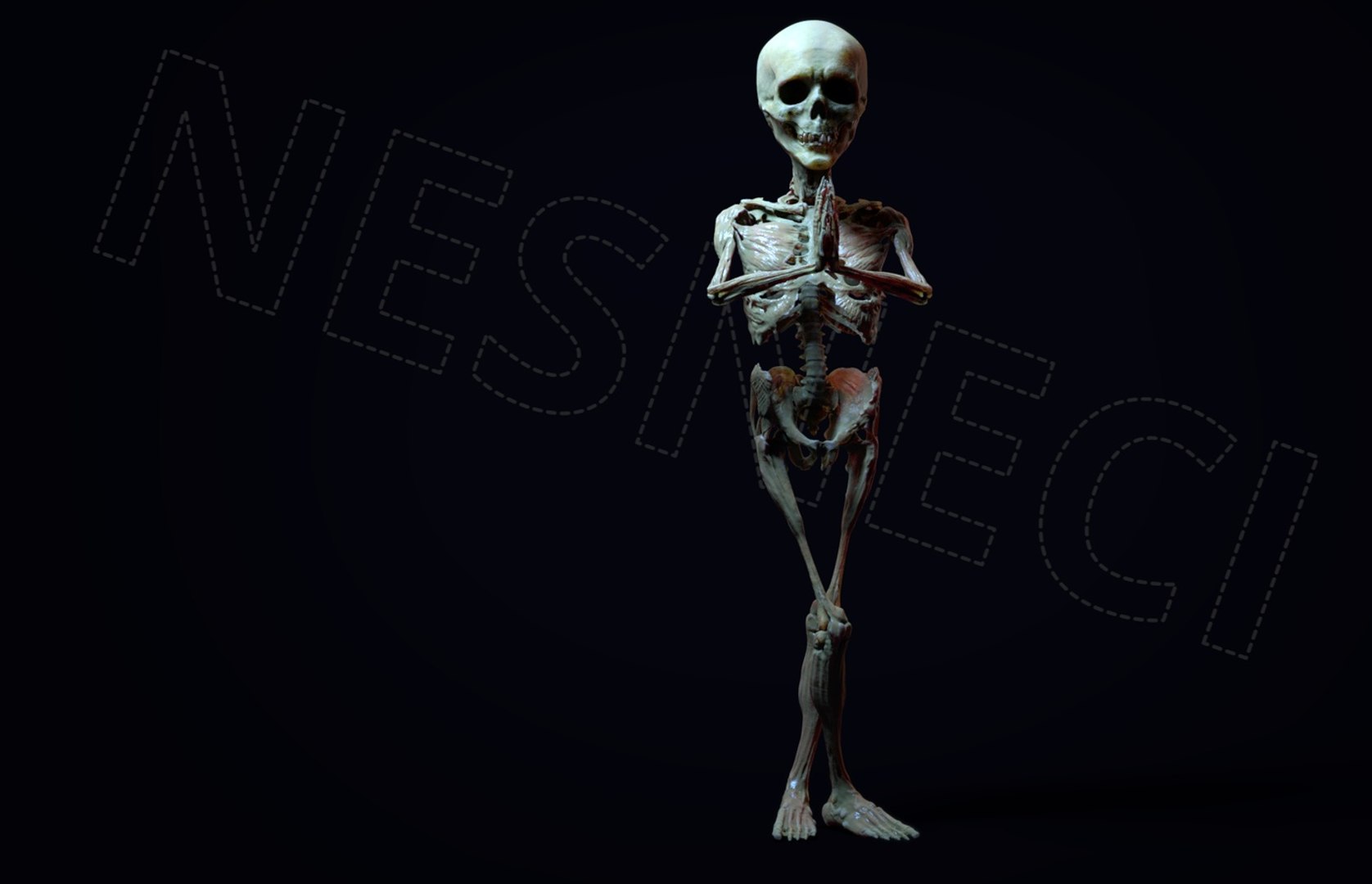 Zombie Skeleton 4k Rig 3D - TurboSquid 1249002