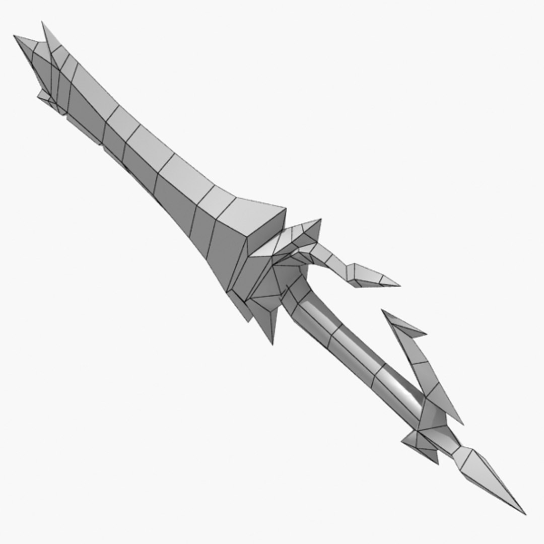 3d Sword Polys Hand Model