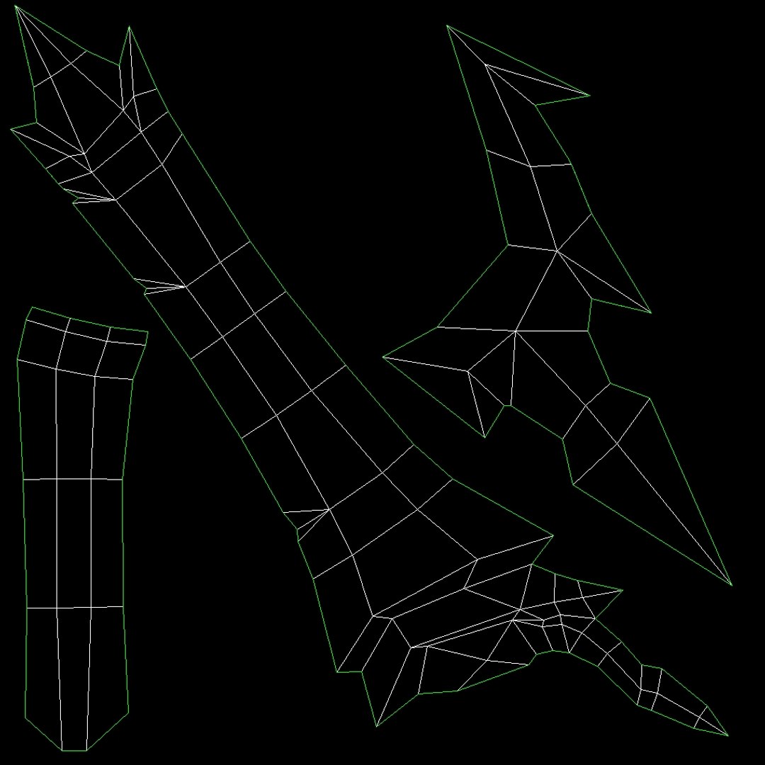 3d Sword Polys Hand Model