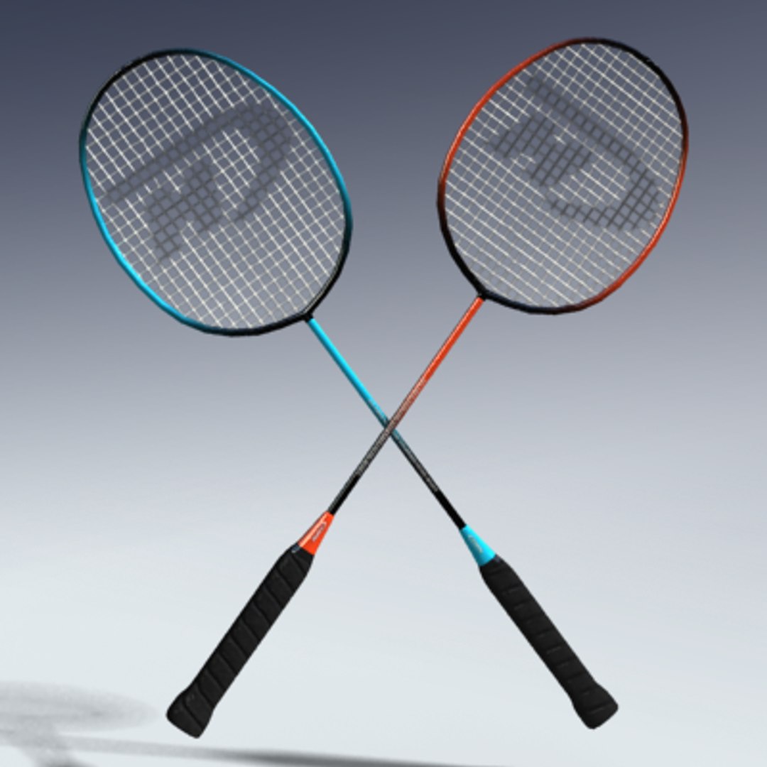 badminton racket 3d max