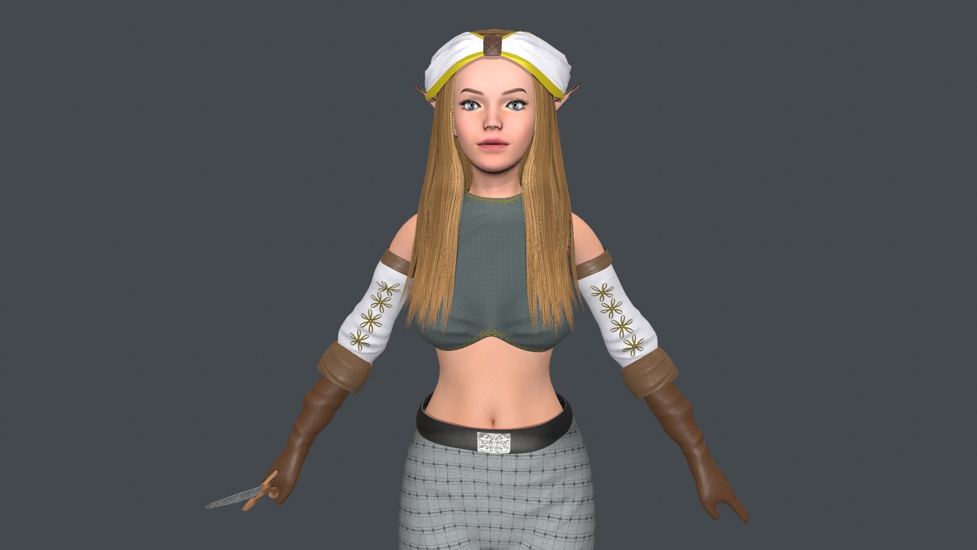 3D Elf Rogue - TurboSquid 1870546