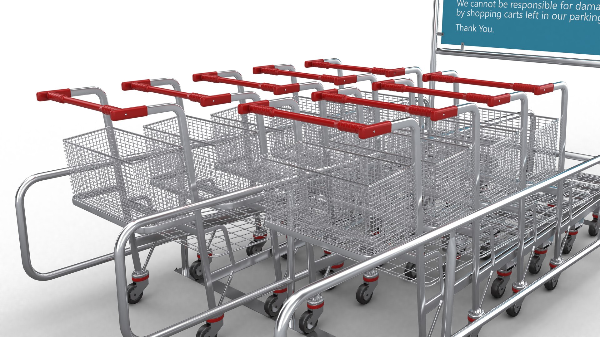 Shopping Cart Return 2 Model - TurboSquid 2231850