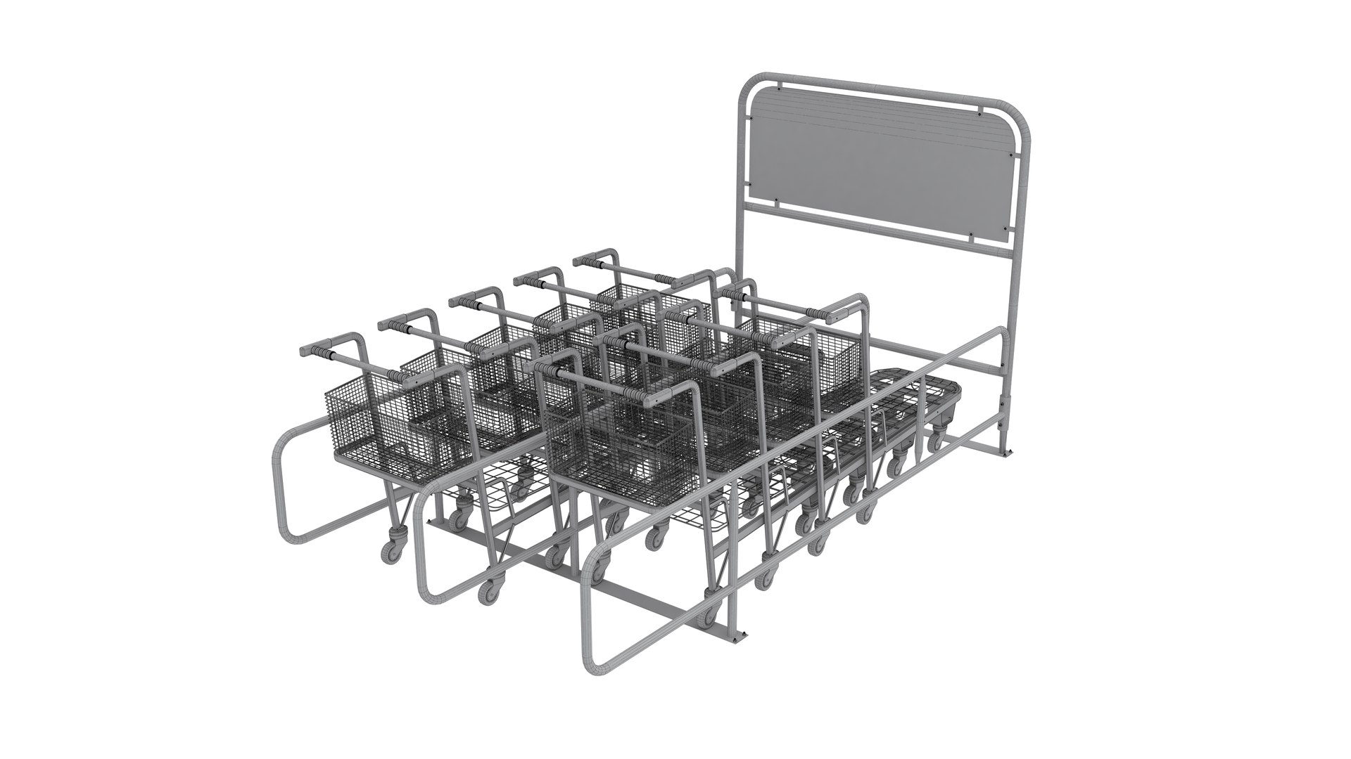 Shopping Cart Return 2 Model - TurboSquid 2231850