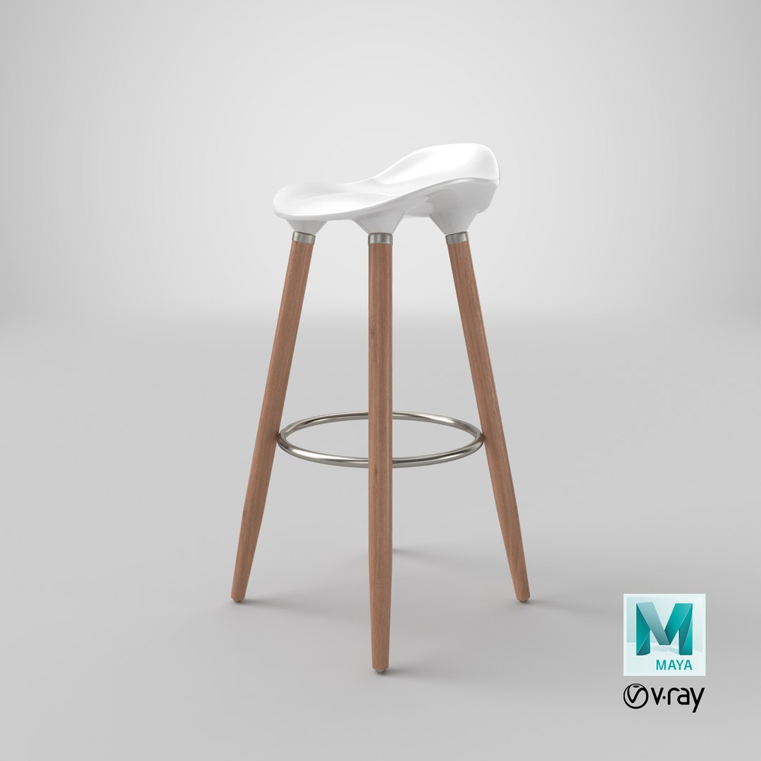 Counter stool model - TurboSquid 1324878
