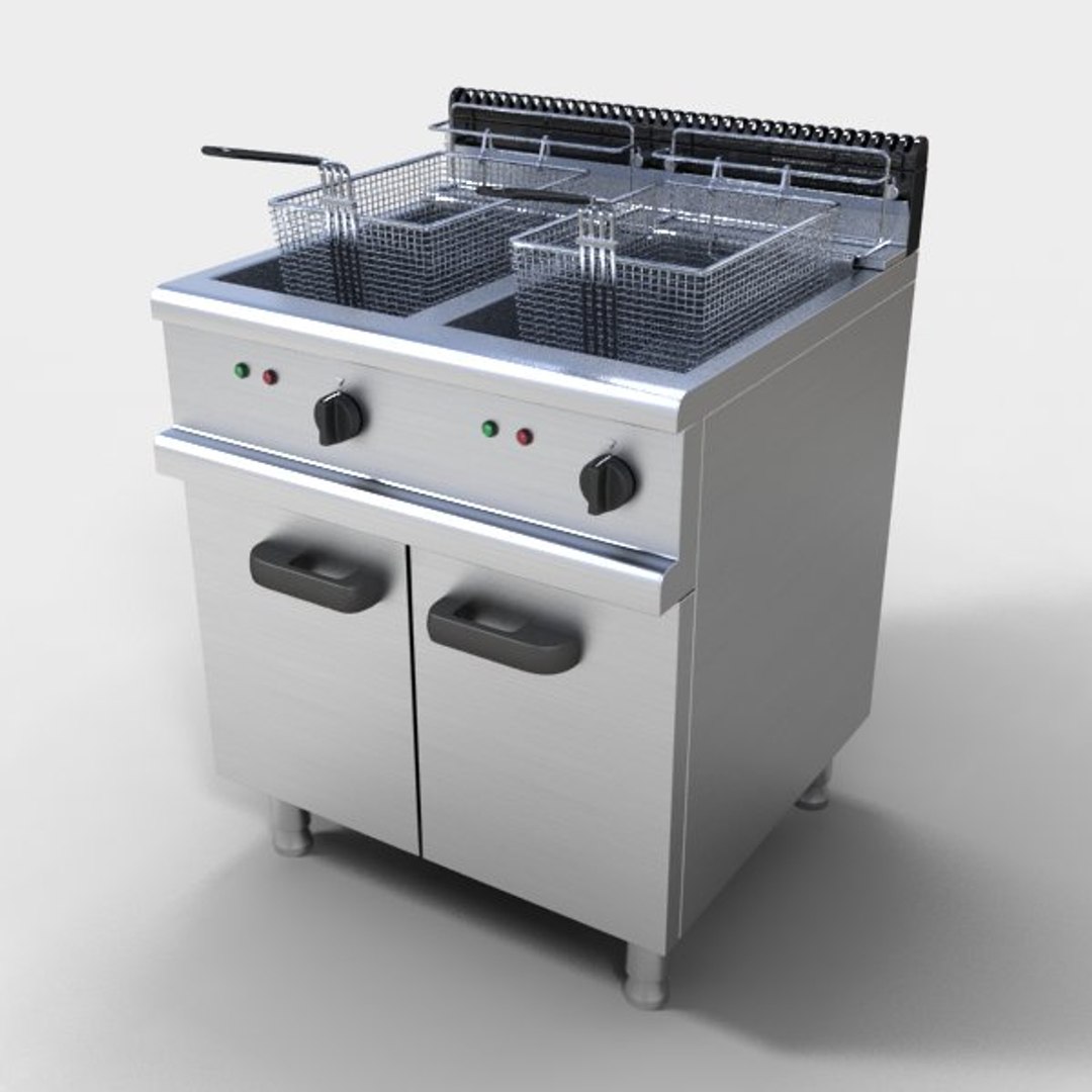 3d Model Commercial Deep Fryer