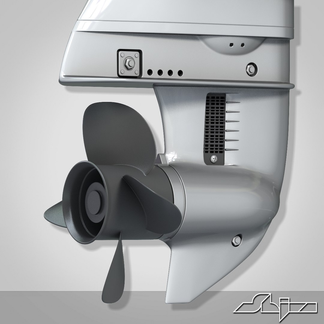 Boat Motor 20 3d Model