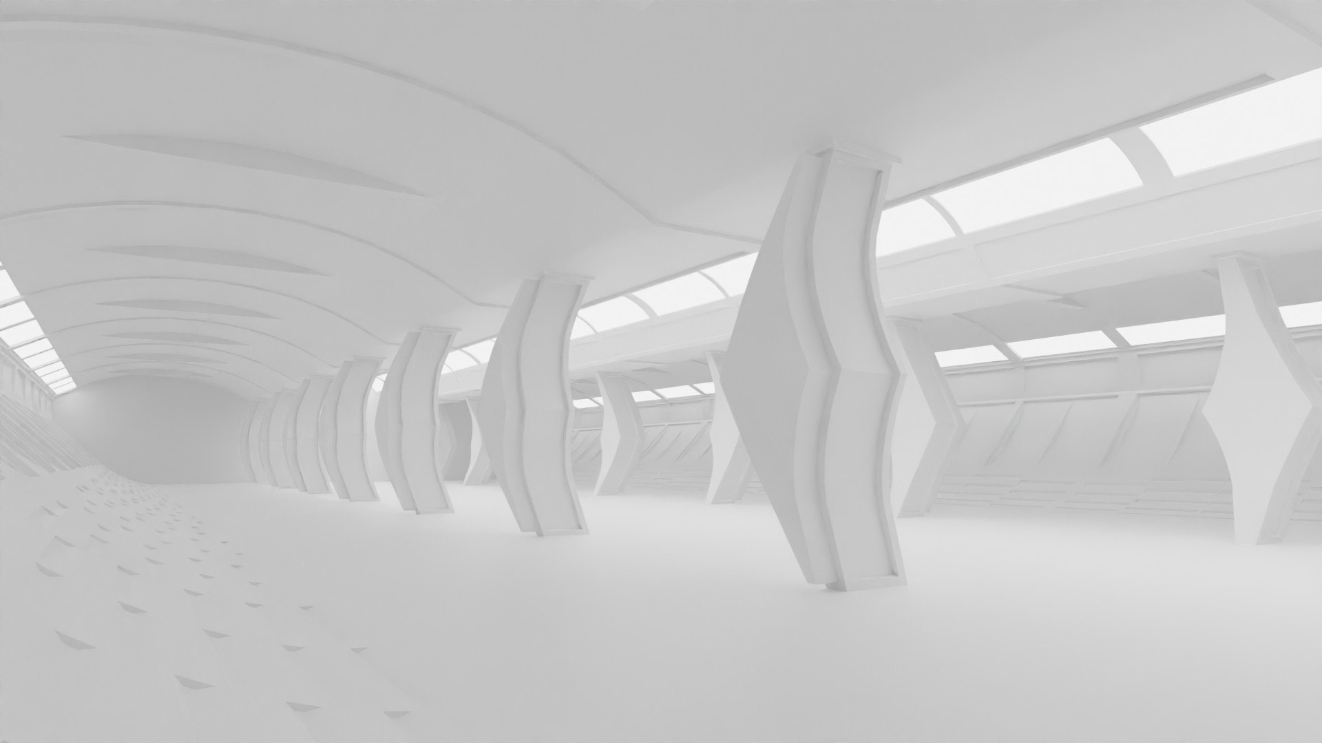 3D Concept Space Interior Empty Room 4 Model - TurboSquid 2102959