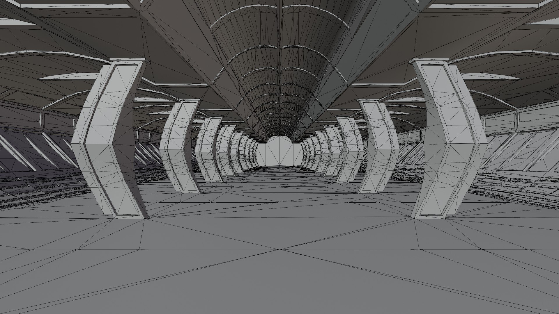 3D Concept Space Interior Empty Room 4 Model - TurboSquid 2102959