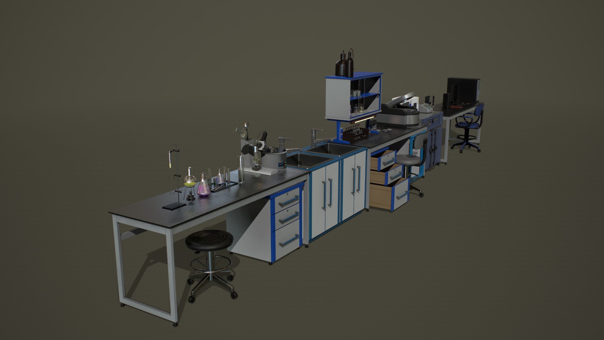 3D Laboratory Pbr - TurboSquid 1636470