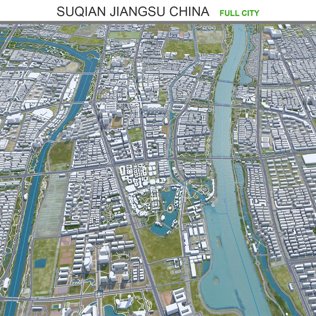 3D Suqian Jiangsu China model - TurboSquid 2154593