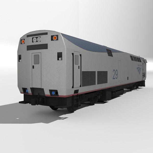 3d model ge genesis p42dc amtrak train