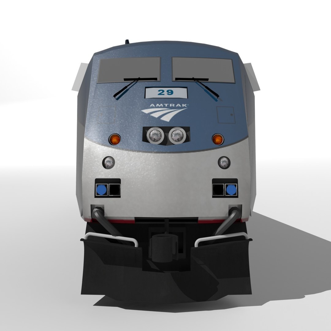 3d Model Ge Genesis P42dc Amtrak Train
