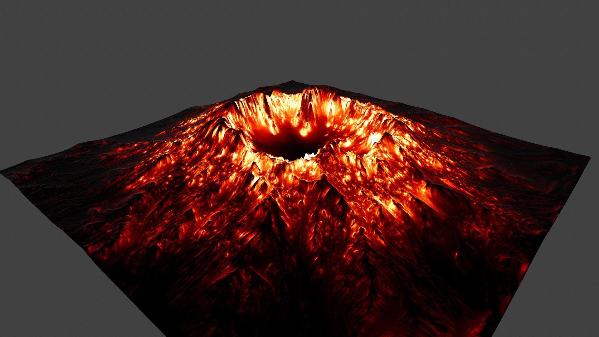 Volcano 3D Model - TurboSquid 1191346
