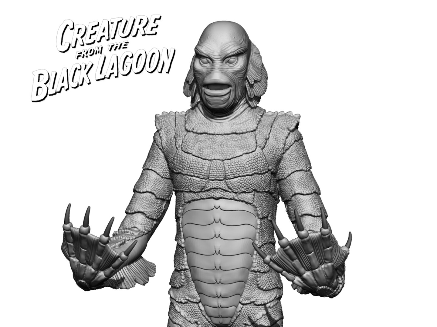 Character Creature Black Lagoon 3D - TurboSquid 1234076