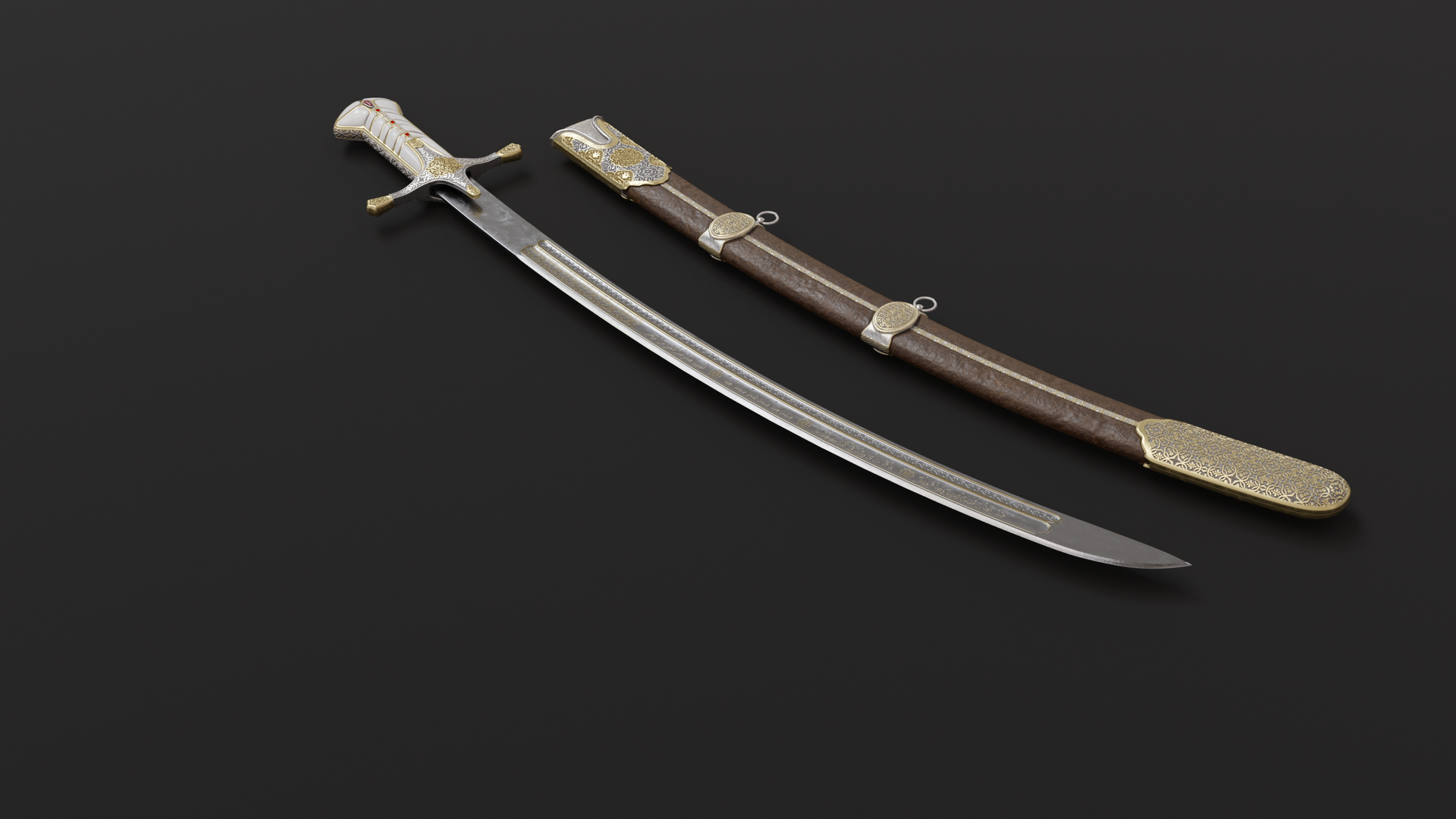 Elite Islamic Sword 3D model - TurboSquid 2074804