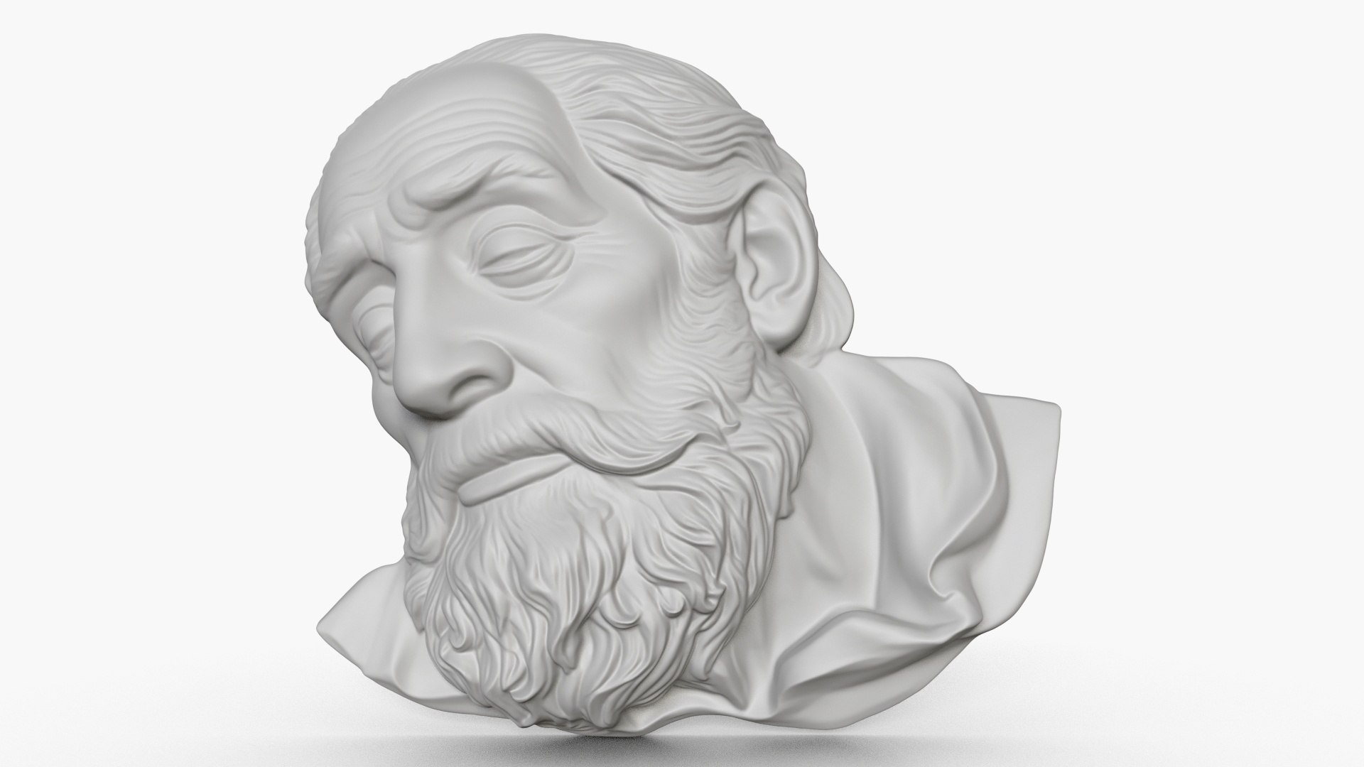 3D Old Man Relief 2 Model - TurboSquid 2287313