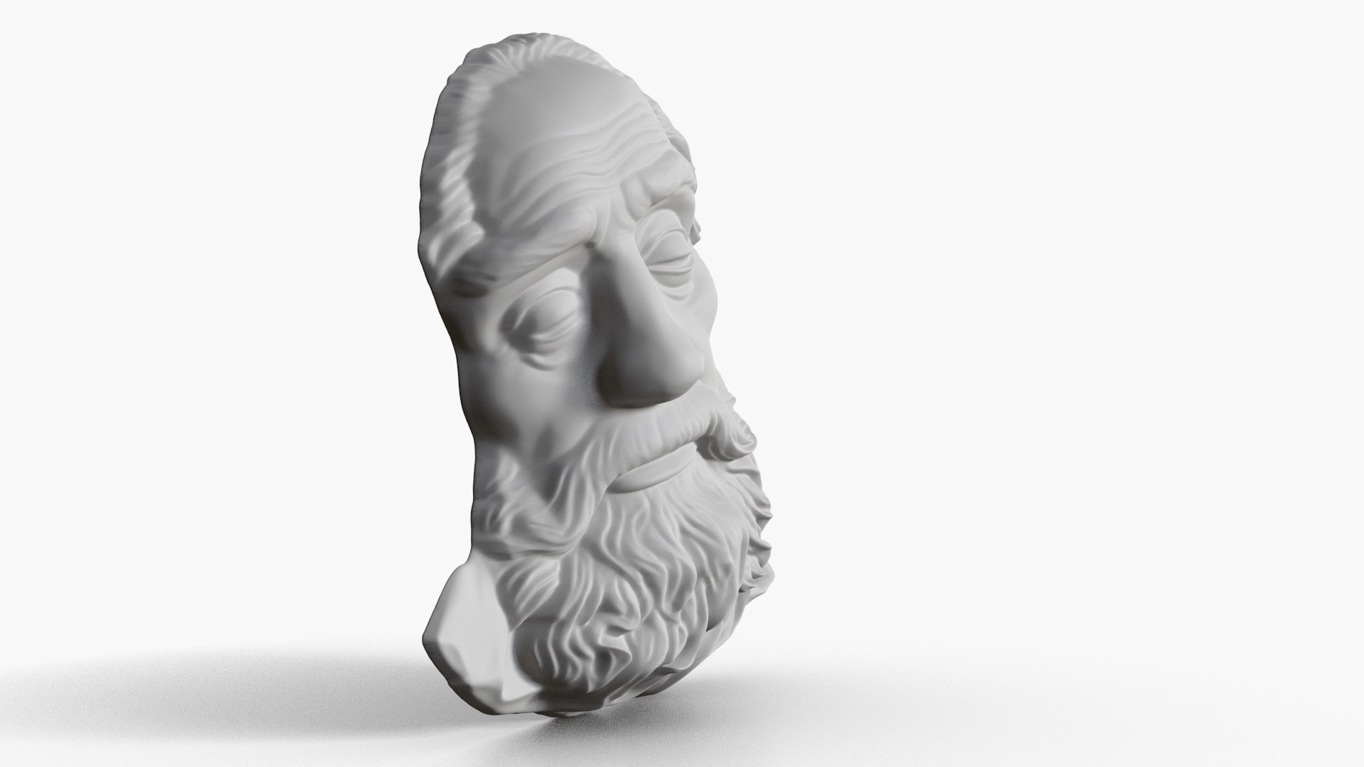 3D Old Man Relief 2 Model - TurboSquid 2287313