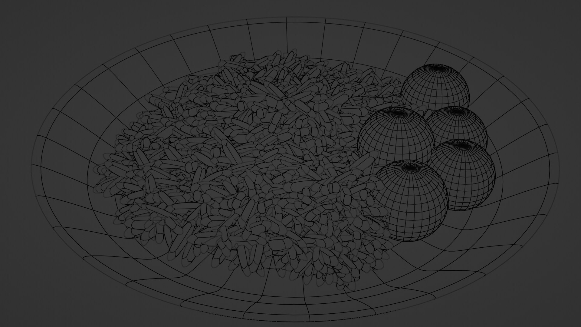 Rice And Meatball 3D Model - TurboSquid 1986118