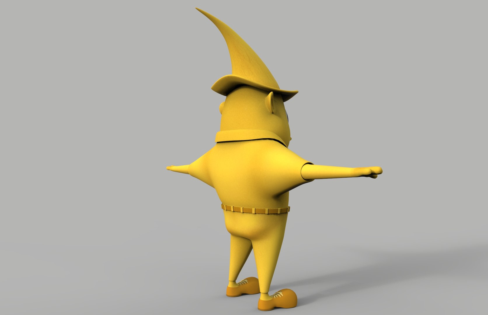 3d Model Of Cartoon Star Character