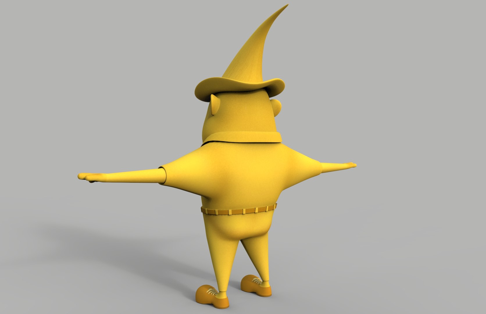 3d Model Of Cartoon Star Character