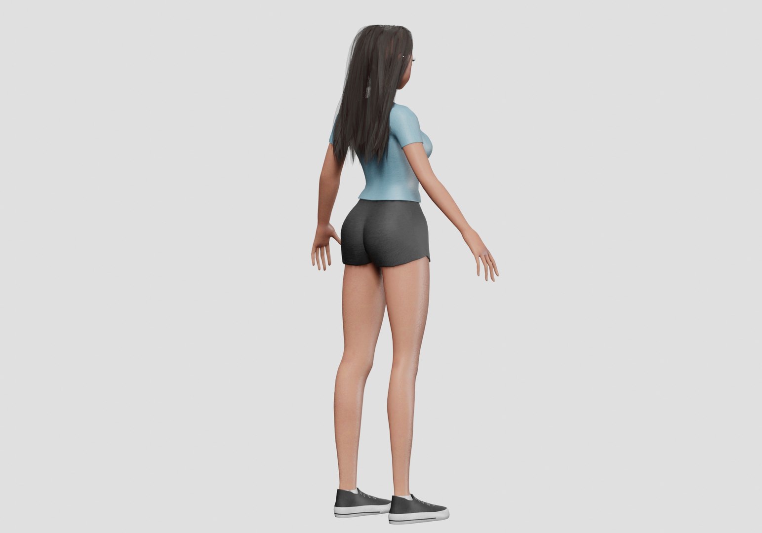 3D Anime Standard Girl V32132 Model - TurboSquid 2271003