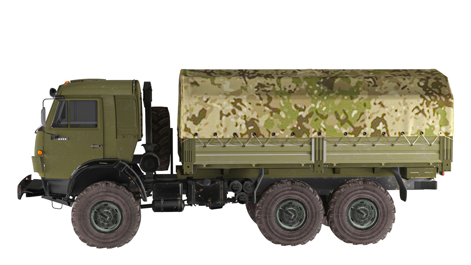 Kamaz Army Model - TurboSquid 2064592