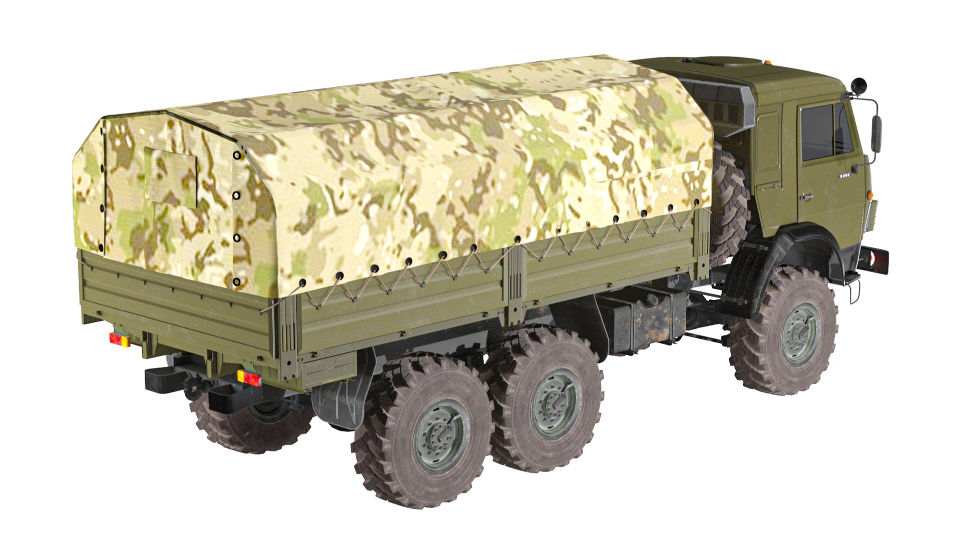 Kamaz Army Model - TurboSquid 2064592