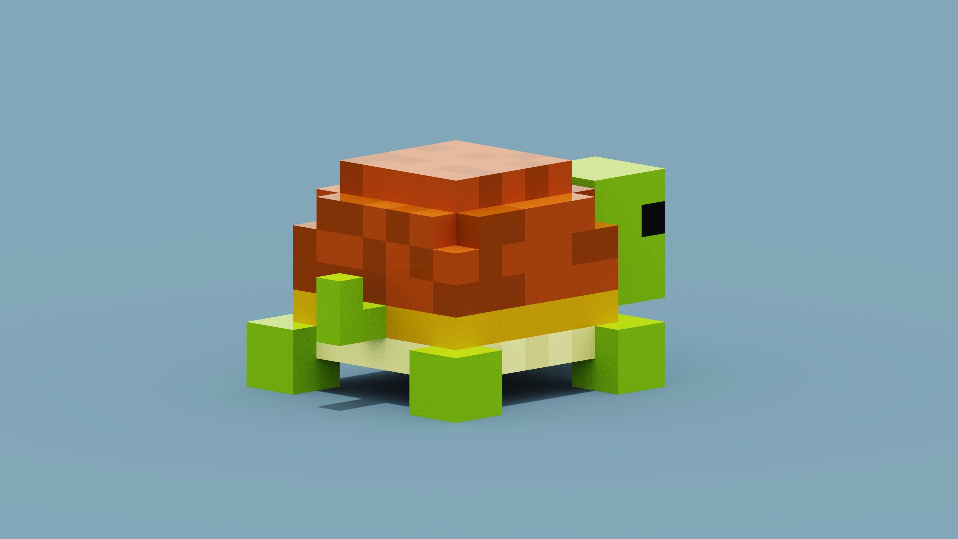 Voxel Turtle 3D Model - TurboSquid 1916085