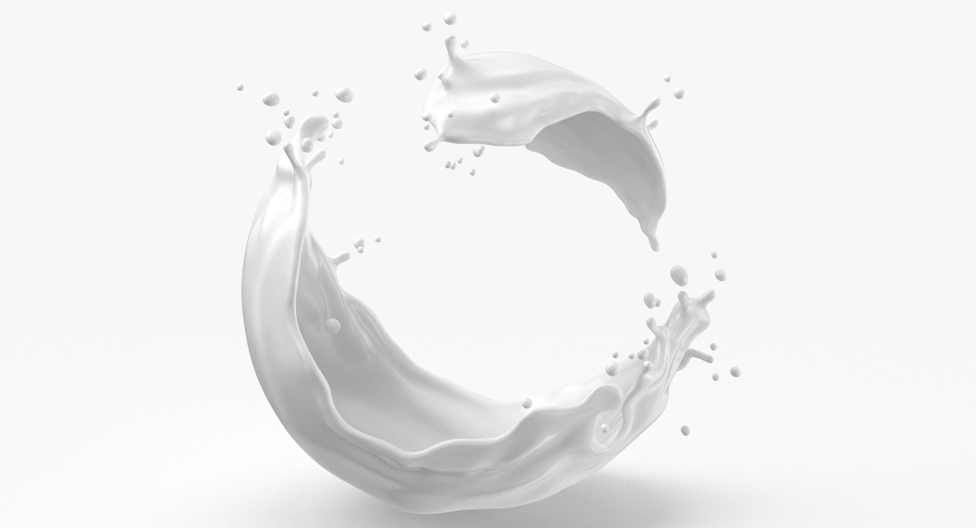 Prop 12 Cream Splash Type 02 3D model - TurboSquid 2144587