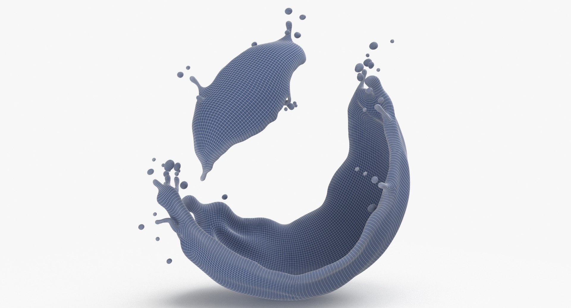 Prop 12 Cream Splash Type 02 3D model - TurboSquid 2144587