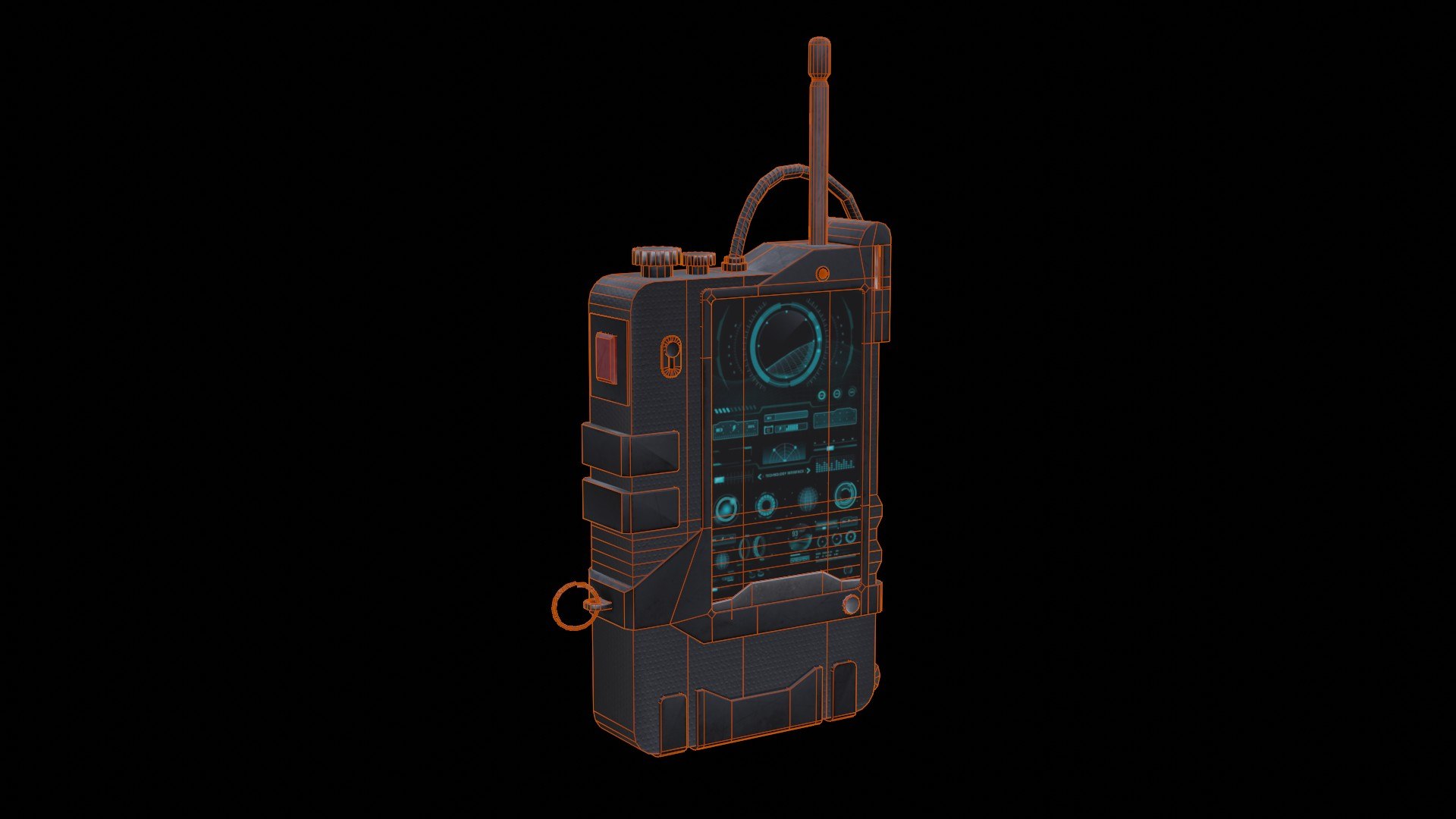3D Sci-fi Radio Model - TurboSquid 1916036